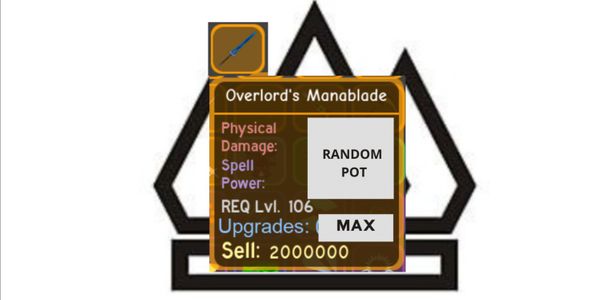 Buy Item Dungeon Quest | Overlord's Manablade (Random Pot) RBL 2594307 ...