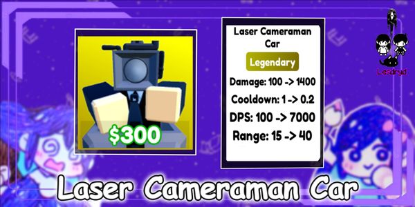 Buy Cameraman Laser Cameraman Car - Toilet Tower Defense Toilet Tower ...