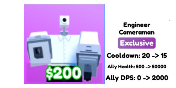 Buy Cameraman Engineer cameraman -toilet tower defense Toilet Tower ...