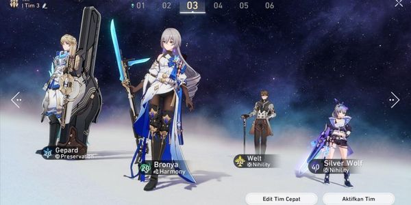 Buy Account TL Account 36 Gepard + Silver Wolf + Bronya + Welt Which ...