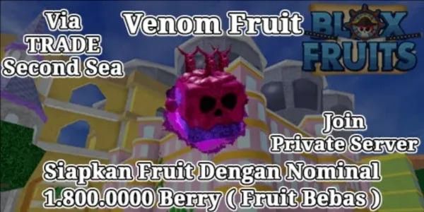 Buy Fruit Venom (Natural) Blox Fruits Roblox 2596725 | itemku