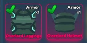 Buy Item Overlord Armor - Elemental Dungeons Roblox 2599032 | itemku