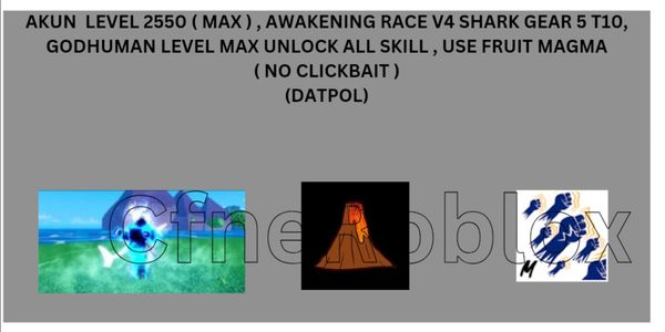 Buy Account Blox Fruit Level Max Account / Race Awakening V4 Rabbit ...
