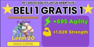 Buy Pet Evolved Screaming Bones LVL MAX - Muscle Legends Muscle Legend ...