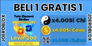 Buy Pets Twin Element Birdies VORTEX-ELITE LVL MAX - Ninja Legends ...