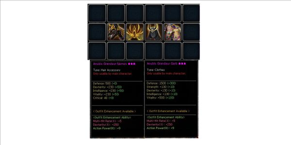 Buy Item SET ANUBIS STAT RANGE Atlantica Online Valofe 2605105 | itemku