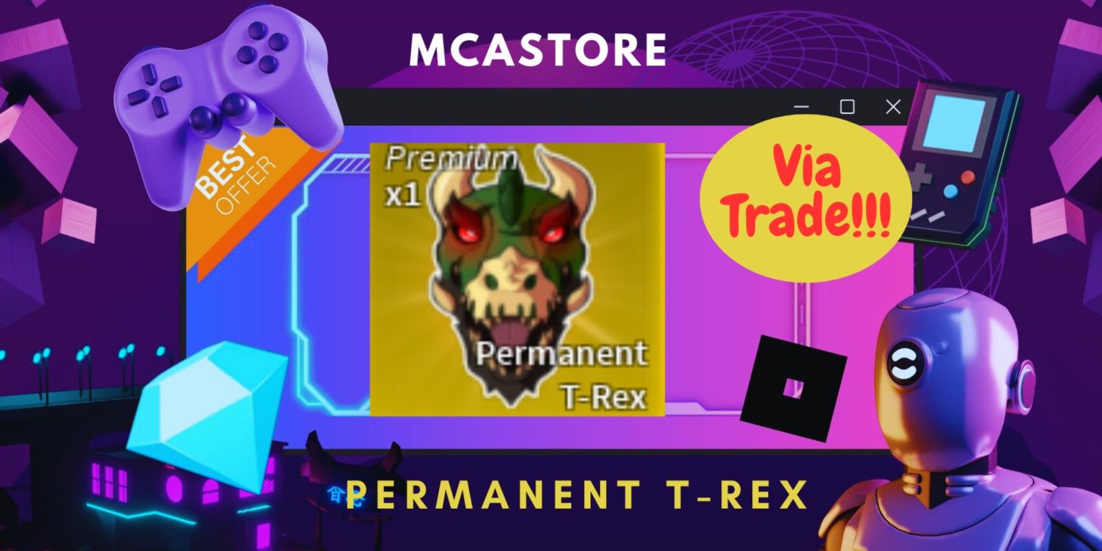 Buy Fruit Permanent T-Rex (Beast) Blox Fruits Roblox 2608545 | itemku