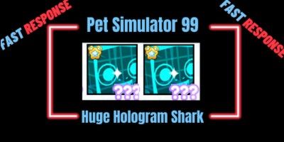 Buy Pets Huge Hologram Shark Pet Simulator 99! 2609999 | itemku