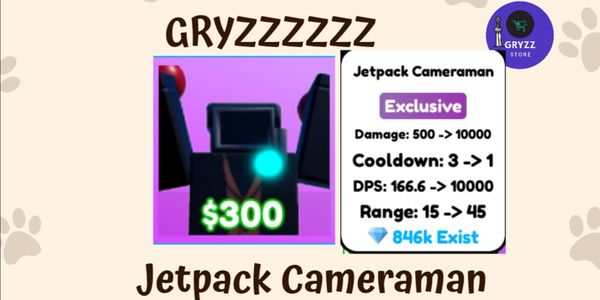 Beli Cameraman ( Exclusive ) Jetpack Cameraman - Toilet Tower Defense ...