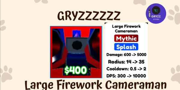 Beli Cameraman ( Myhtic ) Large Firework Cameraman - Toilet Tower ...