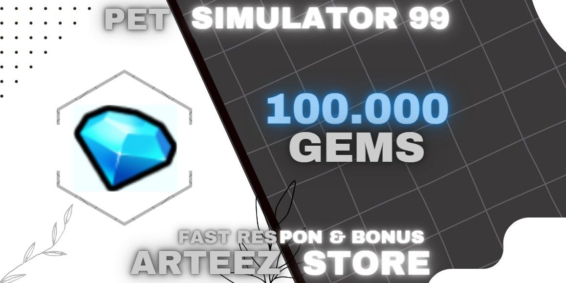 Buy Item 100K Gems | Pet Simulator 99 Roblox 2583209 | itemku