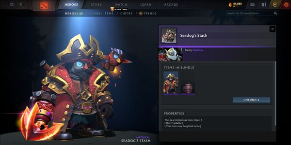 Beli Item Gift Seadog's Stash (Clockwerk Set Diretide 2022 Collector's ...