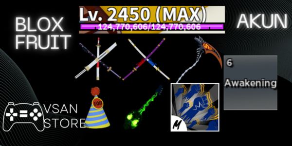 Buy Account Blox Fruit Account Level Max + Race V4 Awakening Cyborg ...