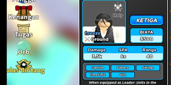 Beli Item Zukia (Captain) - all star tower defense Roblox Terlengkap ...