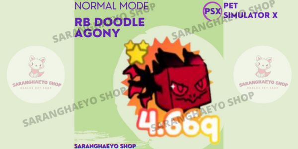 Beli Pet Rainbow RB RAINBOW DOODLE AGONY | Pet Simulator X Pet ...