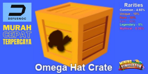 Buy Item 100 Omega Hat Crates | Mining Simulator RBL 2160374 | itemku
