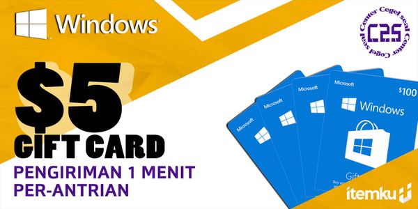 Beli Gift Card USD $5 Windows Gift Card Terlengkap dan Termurah Maret ...