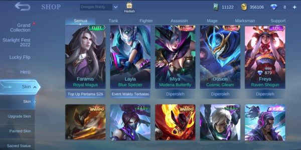 Beli Akun SKIN 357 | BORDER STARDOM | LEG MIYA & GS | CC BENED,LING ...