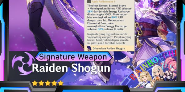 Beli Akun RAIDEN SHOGUN SIGNATURE WEAPON ENGULFING LIGHTNING Genshin ...