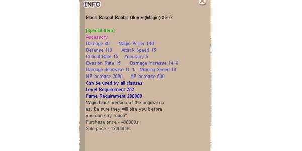 Buy Accessory Black Rascal Rabbit Gloves Magic XG+7 ( BRRG Magic ) Seal ...