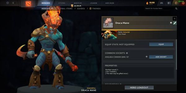 Beli Item Gift Draca Mane (Immortal Huskar TI11) Dota 2 Terlengkap dan ...