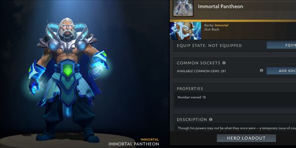 Beli Item Ready Trade Immortal Pantheon (Zeus Set Aghanim's 2021 Immortal Treasure) Dota 2 ...