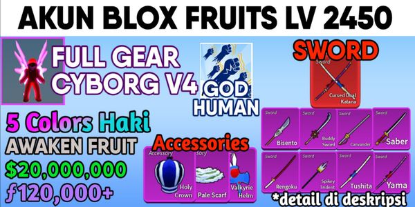 Buy Account Full Gear Race CYBORG V4 Account (Awakening CYBORG Race V4 ...