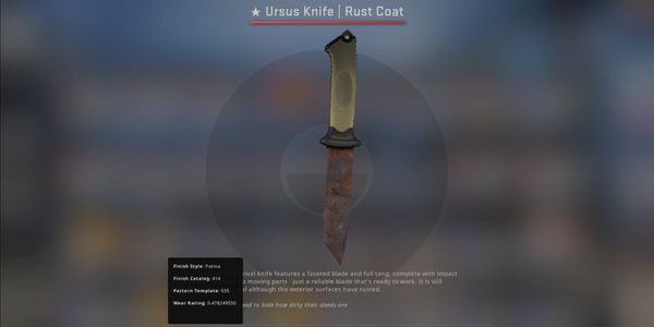Beli Item Ready Trade Ursus Knife | Rust Coat (Battle-Scarred) Counter ...