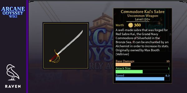 Beli Item Commodore Kai's Sabre | Arcane Odyssey Roblox Terlengkap dan Termurah Oktober 2024 ...