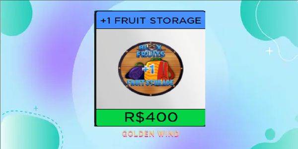 Buy Gamepass +1 Fruit Storage | Blox Fruit - ROBLOX Blox Fruits Roblox ...