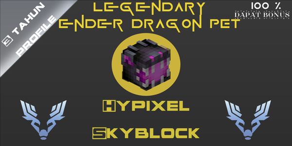 Beli Item Legendary Ender Dragon Pet Hypixel Skyblock [Lv 100] [Tier Boost] [No Candy] Minecraft ...