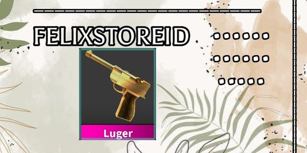 Buy Item Murder Mystery 2 LUGER | NO BONUS KNIFE MM2 Roblox 2249082 ...