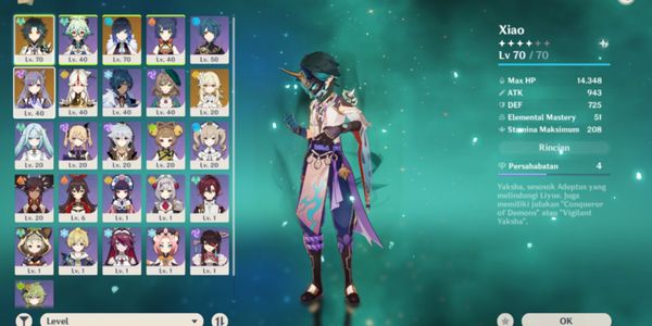 Beli Akun Xiao SIGNATURE, yelan, keqing + 2 WEAPON B5 (2 SIGN WP) ASIA ...