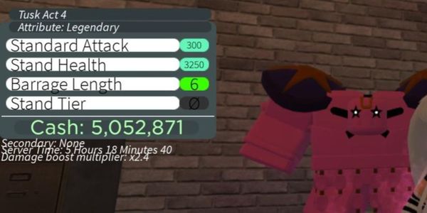 Buy Item Legendary Tusk Act 4 + Legendary Diver Down # Stand Upright : Rebooted Roblox 2296756 ...