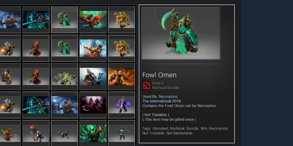 Buy Item Gift Fowl Omen (Necrophos Set) Dota 2 2300874 | itemku