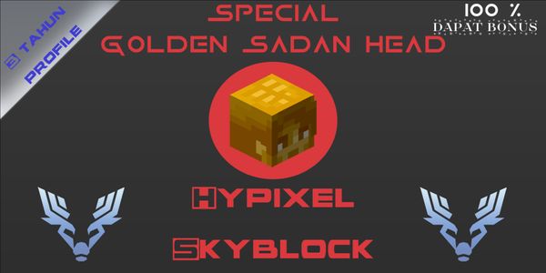 Beli Item Special Golden Sadan Head Hypixel Skyblock Minecraft Terlengkap dan Termurah Agustus ...