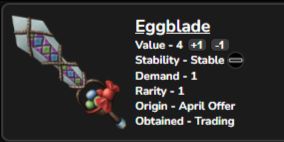 Beli Item Murder Mystery 2 Eggblade Murder Mystery 2 Roblox Terlengkap ...