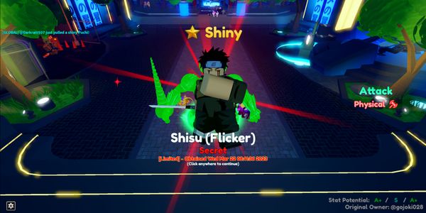 Beli Item Anime Adventure - Shiny Shisui (Flicker) Roblox Terlengkap ...