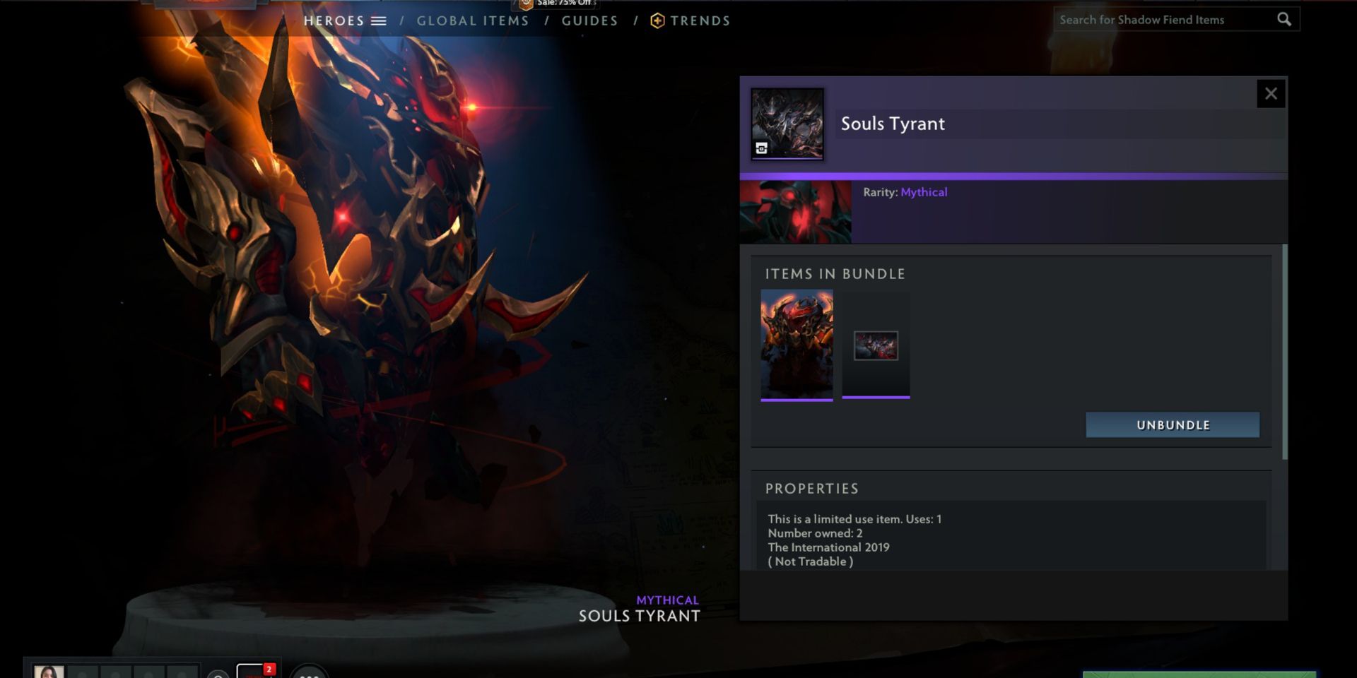 Beli Item Gift Souls Tyrant (Shadow Fiend Set) Dota 2 Terlengkap dan ...