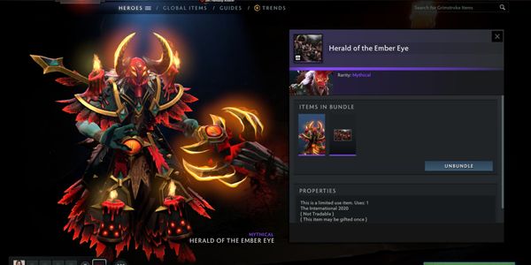 Beli Item Gift Herald of the Ember Eye (Bundle Grimstroke Collector's ...