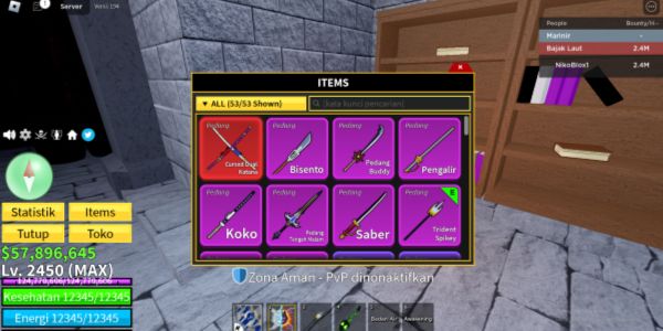 Buy Account Blox Fruit Account Level Max 2450 / Fruit Spirit / Race ...