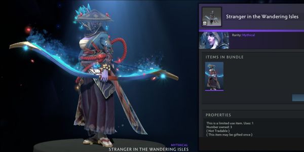 Beli Item Gift Stranger in the Wandering Isles (Drow Ranger Set Aghanim's 2021 Collector's Cache ...