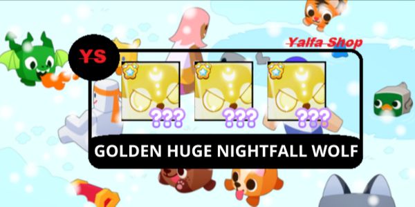 Beli Pet Exclusive Golden Huge Nightfall Wolf Pet Simulator X Roblox ...