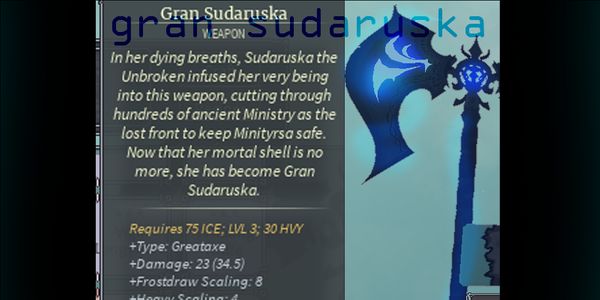 Beli Item Gran sudaruska - Deepwoken Legendary Weapon Roblox Terlengkap ...
