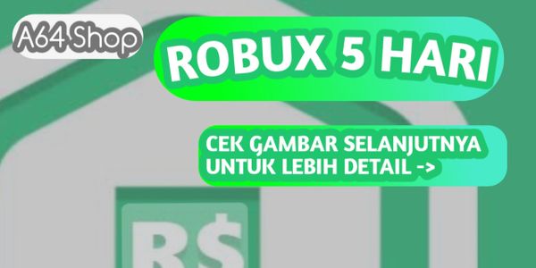 Beli Robux 5 Hari 100 Robux Roblox Terlengkap dan Termurah November 2024 2330294 | itemku