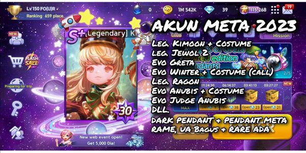 Beli Akun AKUN SULTAN GG 2023 | KARAKTER TOP TIER META COSTUME | DARK PENDANT RAME | KIMOON ...
