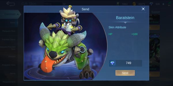 Buy Skin Baratstein (Special Skin Barats) Mobile Legends 2315887 | itemku