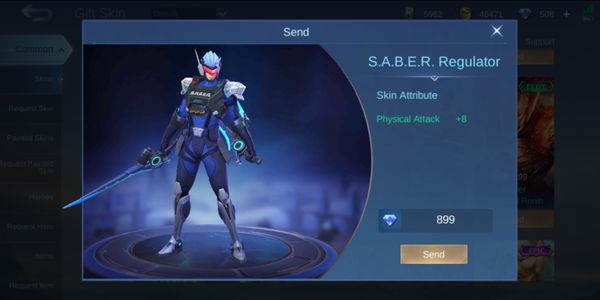 Beli Skin Regulator (Saber Epic Skin) Mobile Legends Terlengkap dan ...