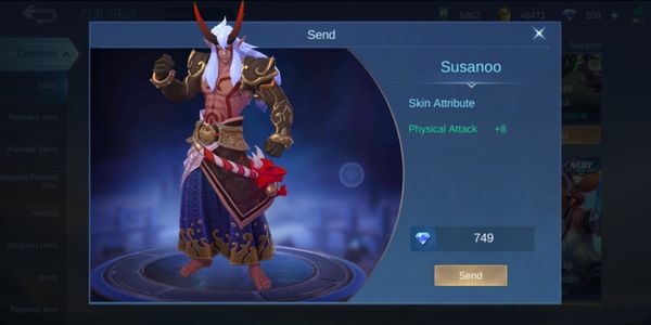 Buy Skin Susanoo (Special Skin Badang) Mobile Legends 2315871 | itemku