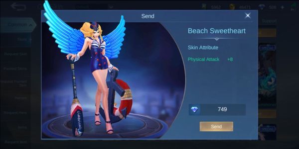 Buy Skin Beach Sweetheart (Special Skin Freya) Mobile Legends 2315938 ...